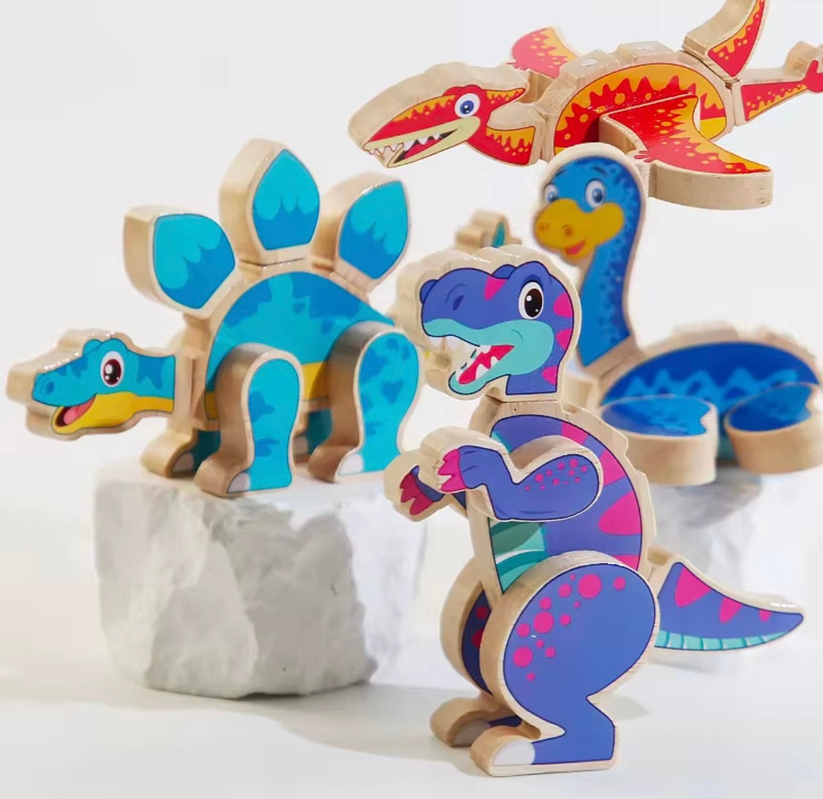 Wooden & Magnetic Dinosaur Puzzles – Posey & Jett’s